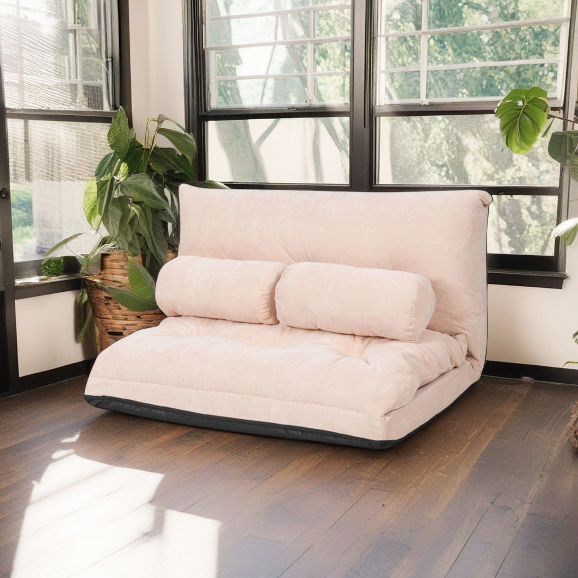 Finihen Adjustable Floor Sofa Couch, Foldable Lazy Sofa Sleeper Bed ...