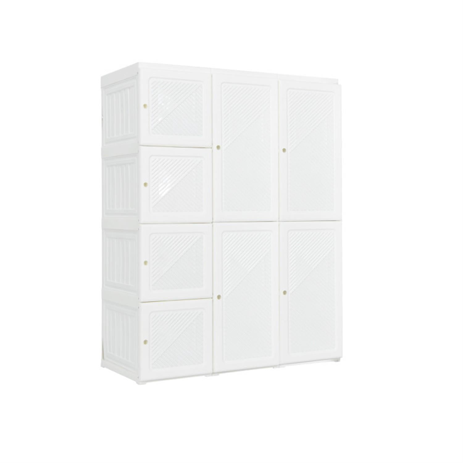 Finihen Foldable Bedroom Armoire Portable Wardrobe Closet Clothes ...