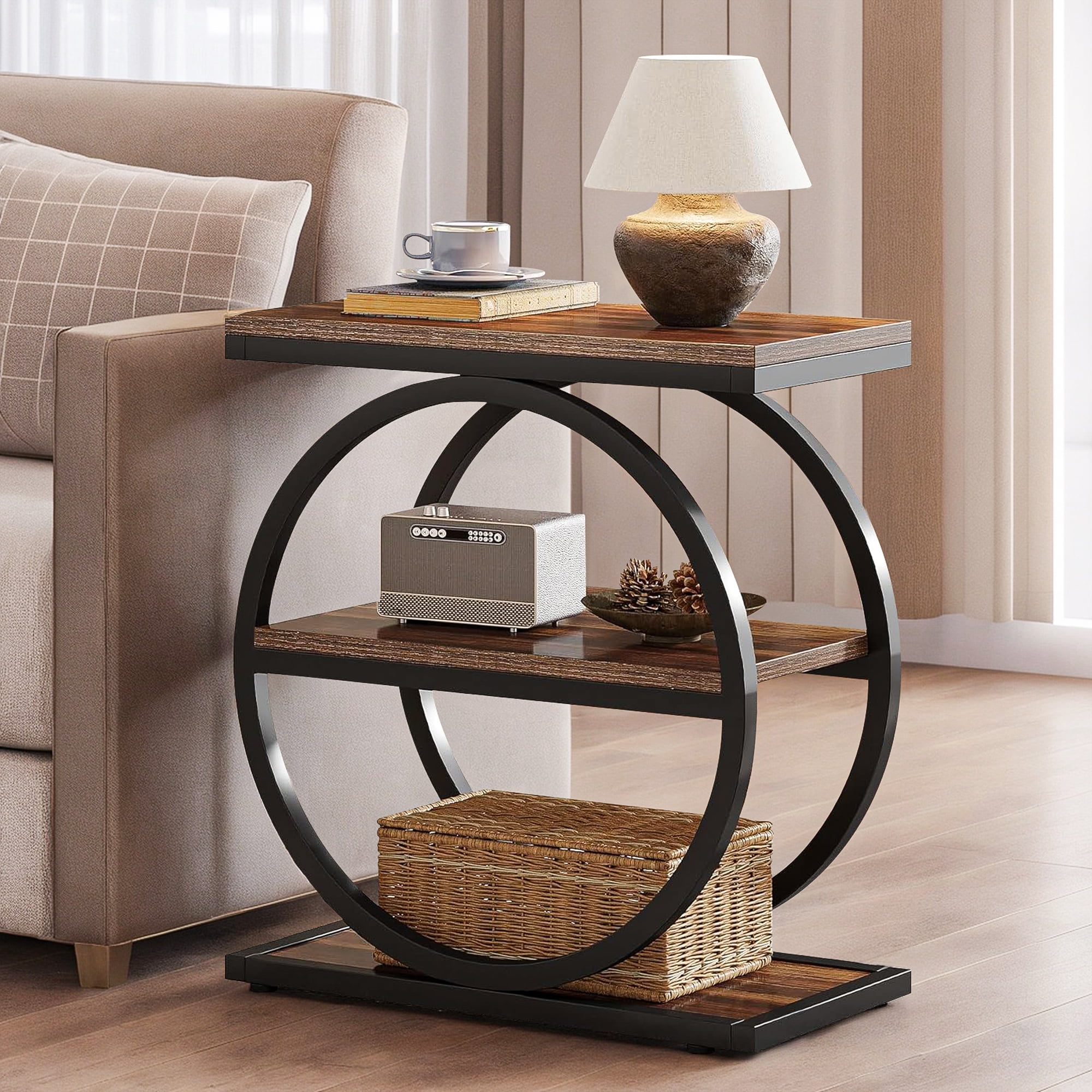 Finihen Industrial Console Table for Entryway, Farmhouse Sofa Tables ...