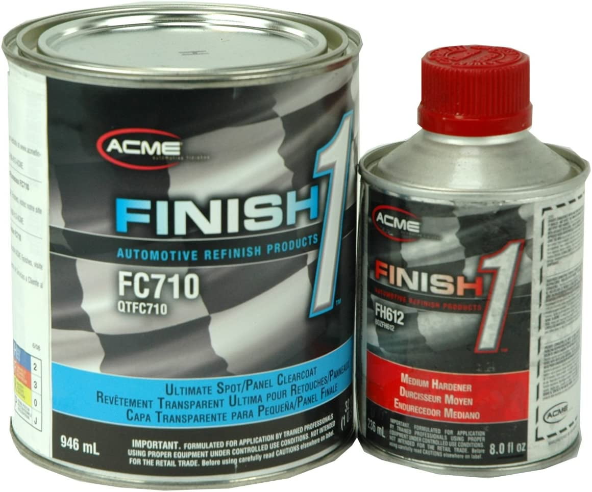 Finish 1 QTFC710/8OZFH612 Clear Urethane Auto Body Paint, 32 oz ...