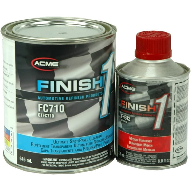 Finish 1 QTFC710/8OZFH612 Clear Urethane Auto Body Paint, 32 oz ...