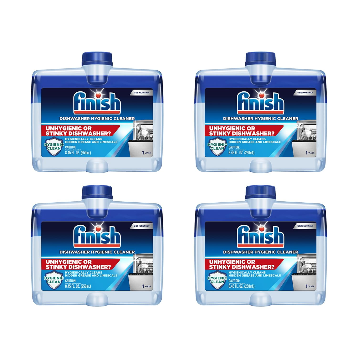 Finish Dual Action Dishwasher Cleaner: Fight Grease & Limescale, Fresh ...