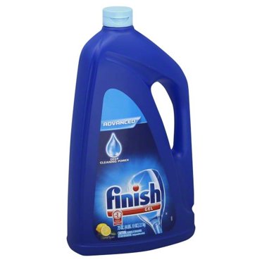 Finish Max in 1 Dishwasher Cleaning Liquid, Concentrated Gel, Lemon ...