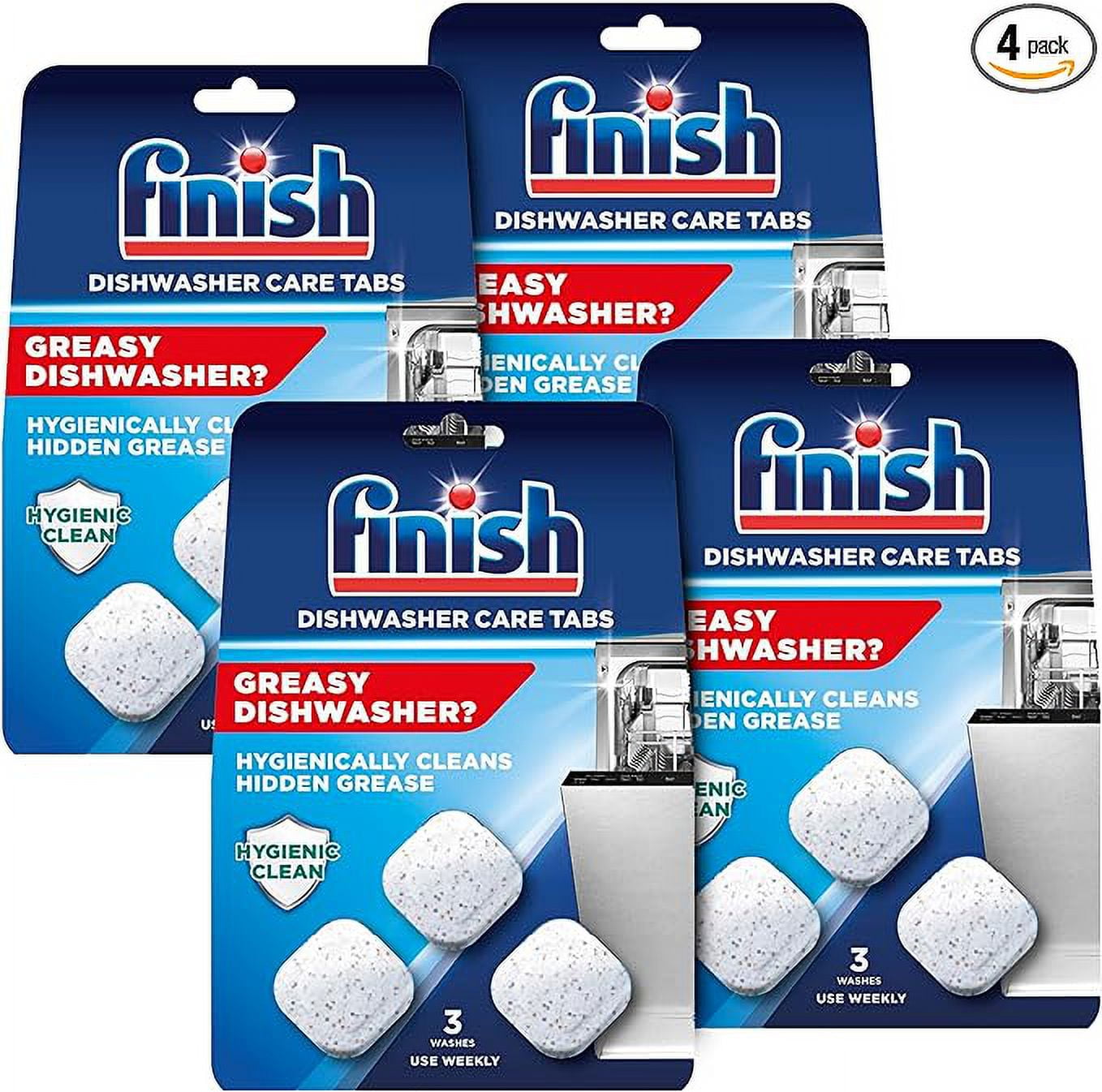 Finish In-Wash Dishwasher Cleaner Tabs - 3 Count Pack of 4 - Walmart.com