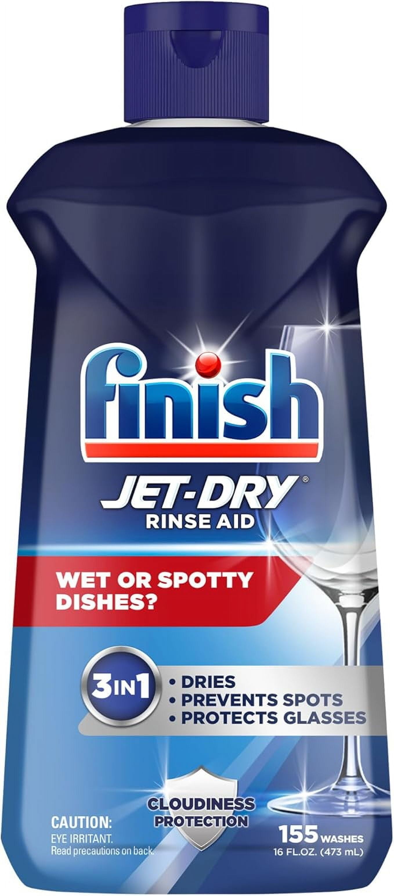 Finish Jet-Dry Liquid Rinse Aid, Dishwasher Rinse and Drying Agent, 23 ...