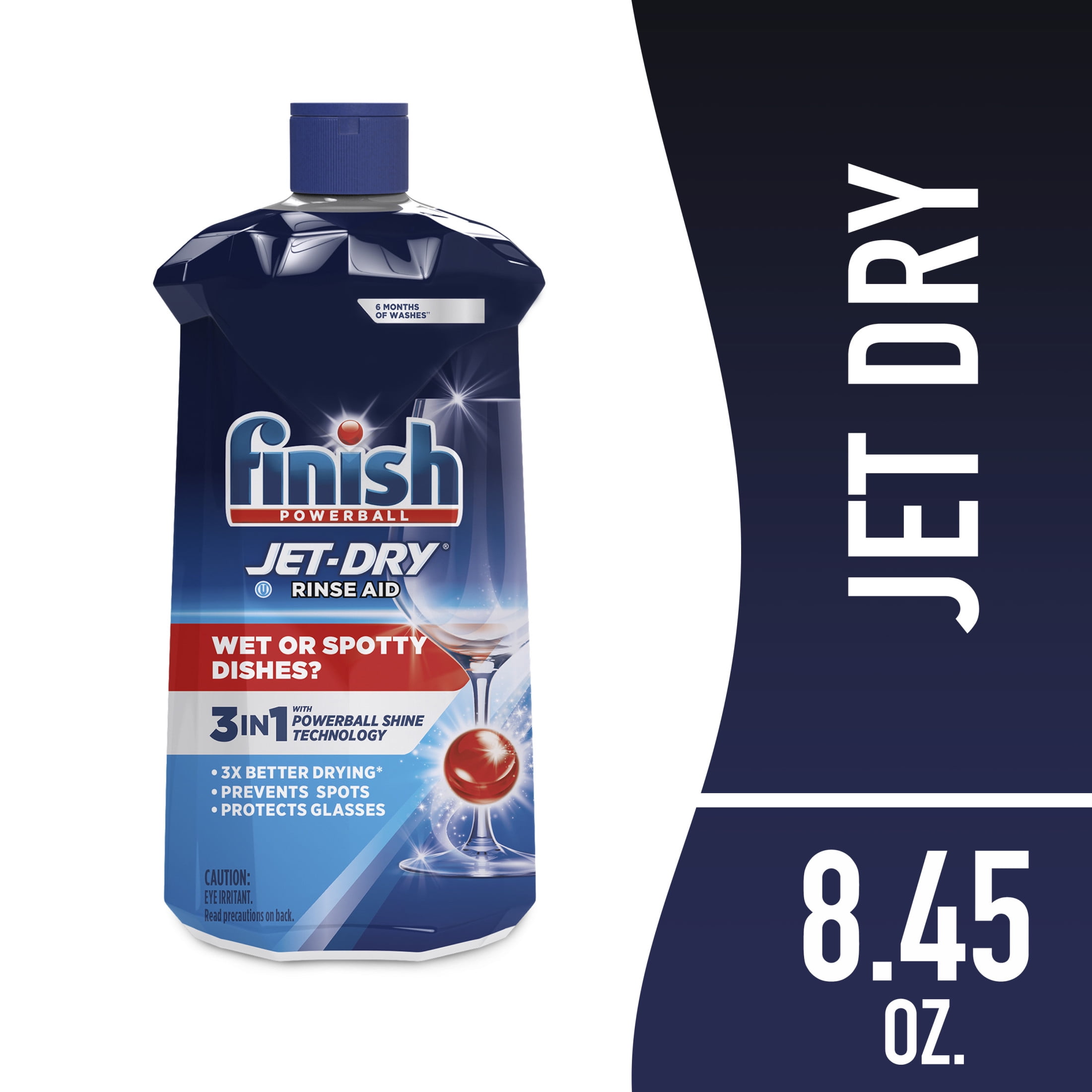 Finish, Jet-Dry Rinse Agent Liquid, Original, 8.45 oz, Dishwasher ...