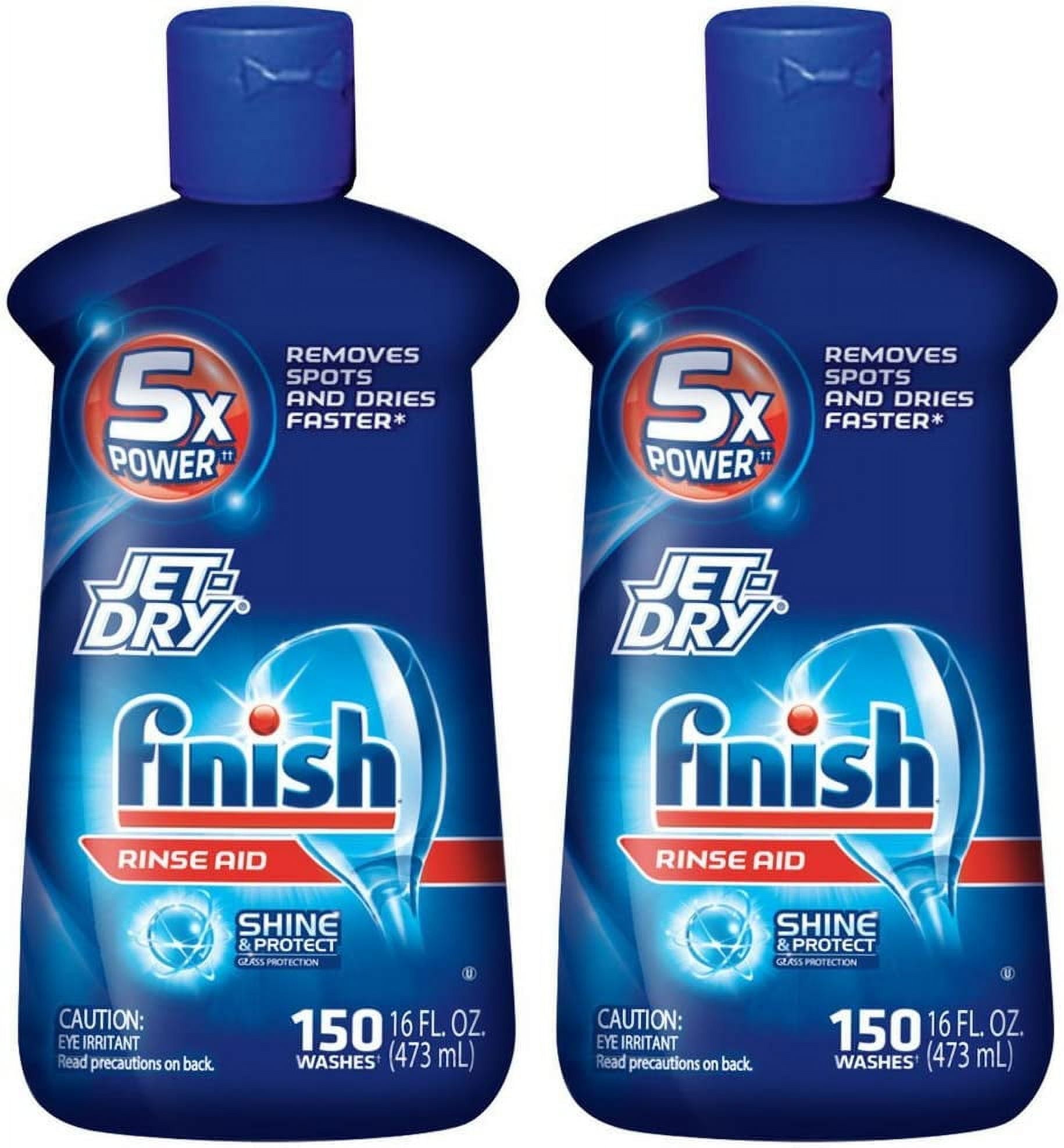 Finish Jet-Dry Rinse Aid, 16oz, Dishwasher Rinse Agent & Drying Agent ...