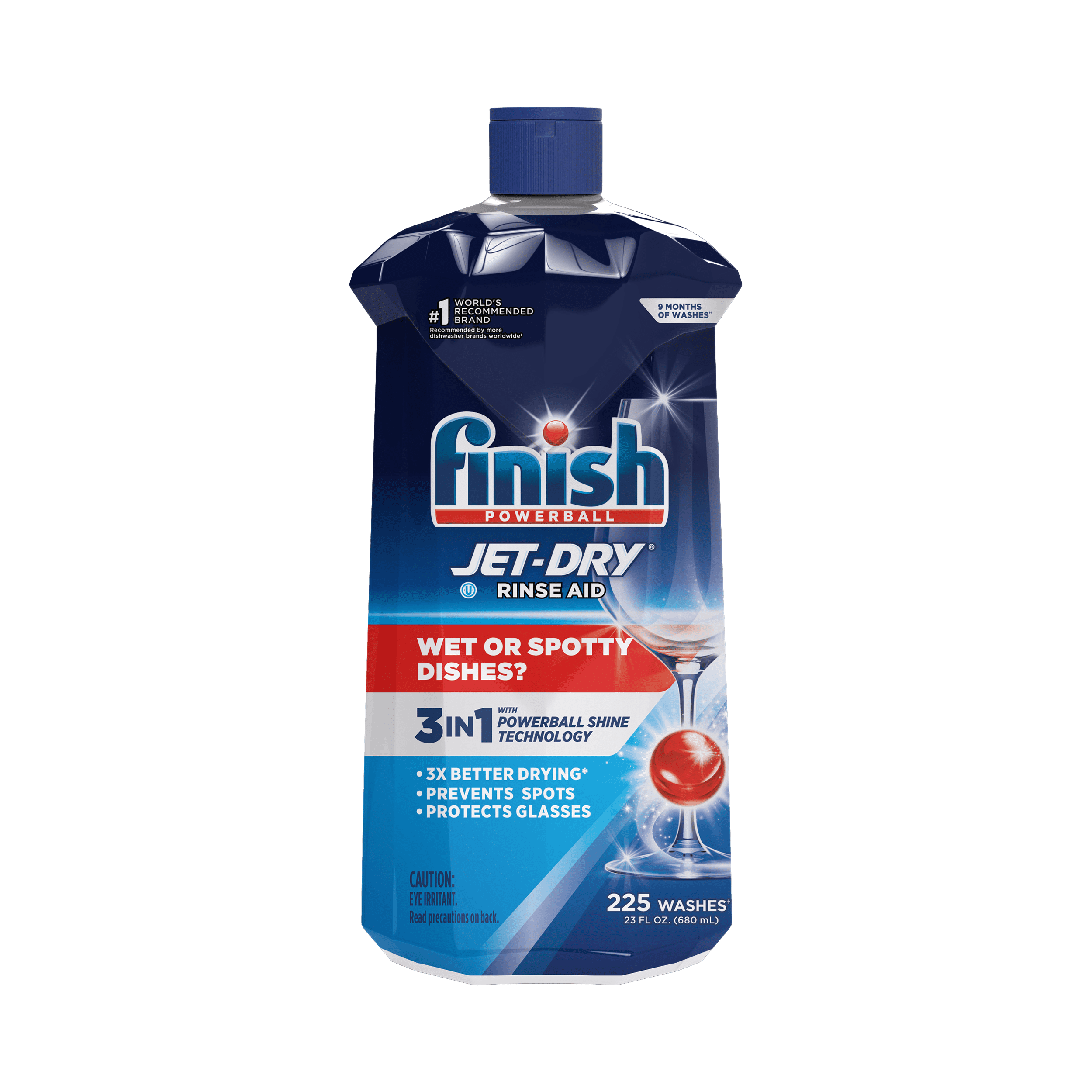 Finish Jet-Dry Rinse Aid, 23oz, Dishwasher Rinse & Drying Agent for ...