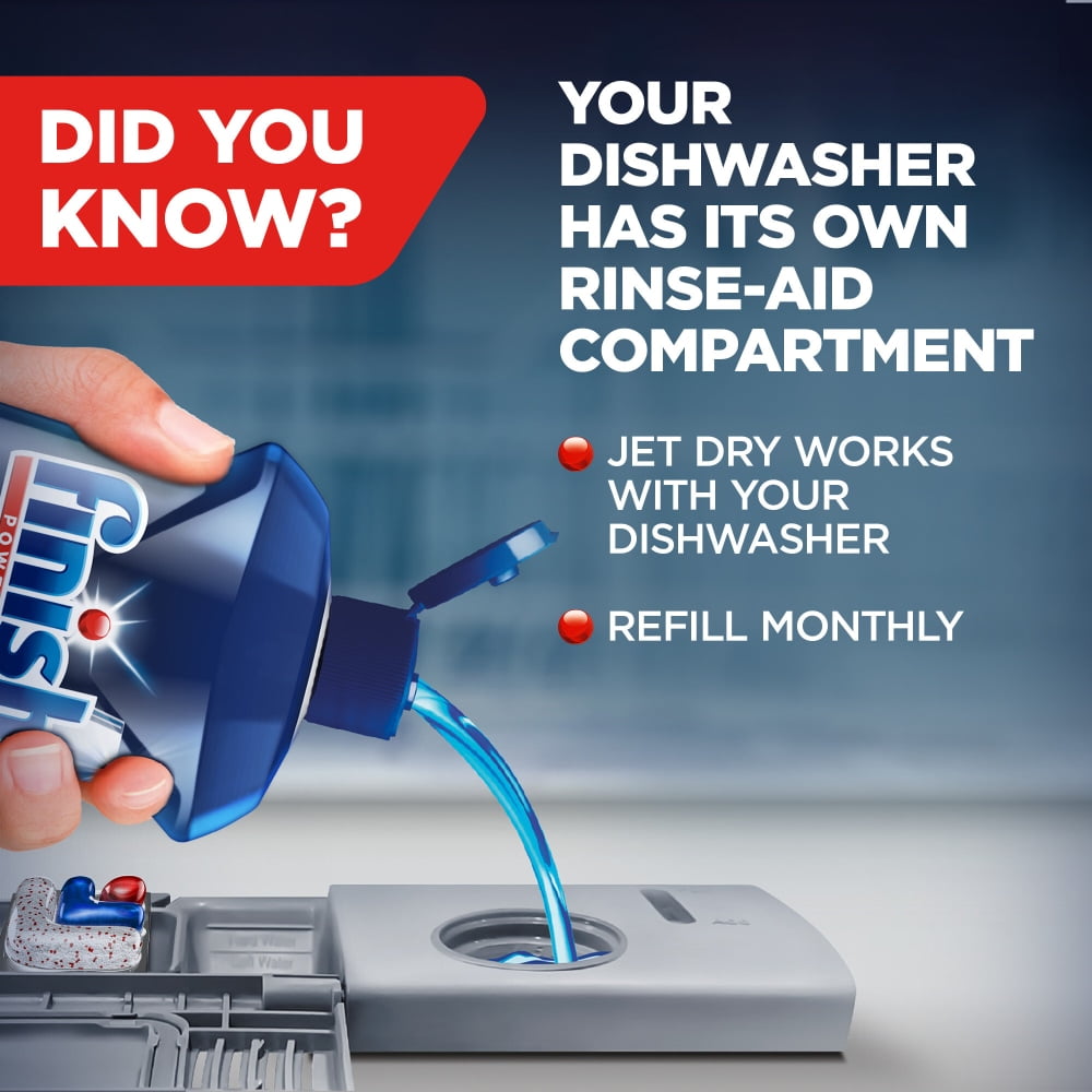 Finish Jet Dry Rinse Aid, Dishwasher Drying Agent - 16 fl oz - Walmart.com