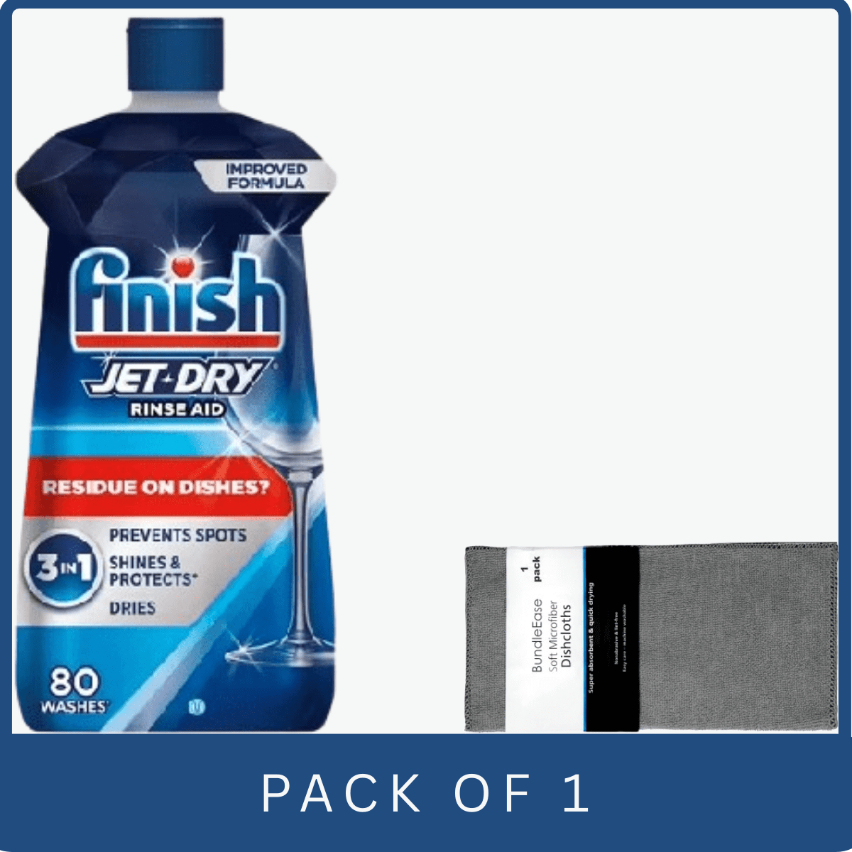 Finish Jet-Dry Rinse Aid, Dishwasher Drying Agent, 8.45 fl oz with ...
