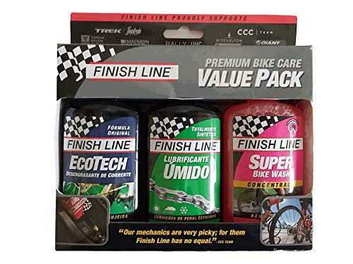 Finish Line Bike Care Multi Purpose/Wash/Wet Lube Value Pack, 4 oz ...