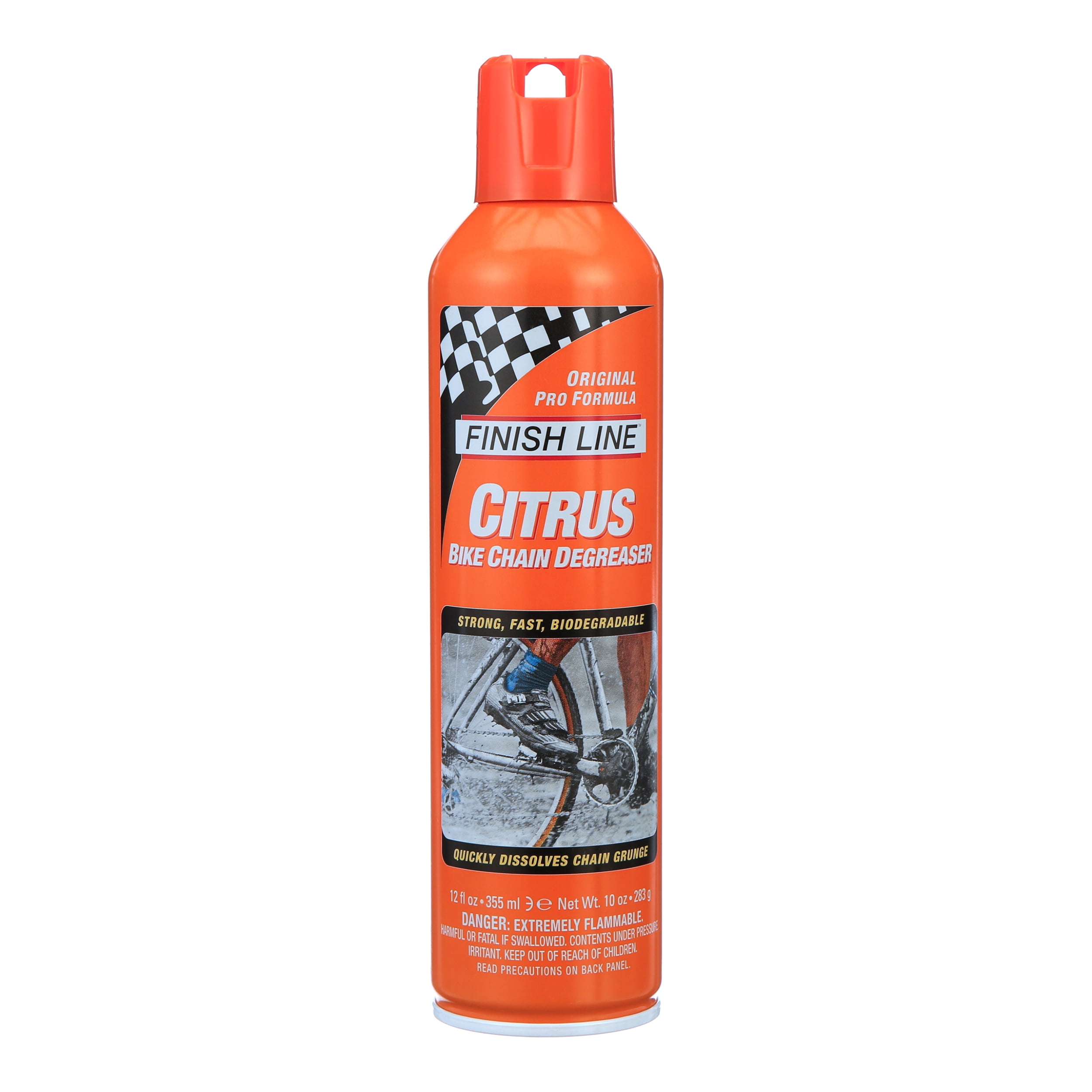 Finish Line Citrus Bike Degreaser Aerosol Spray 12 oz - Bicycle Cleaner ...
