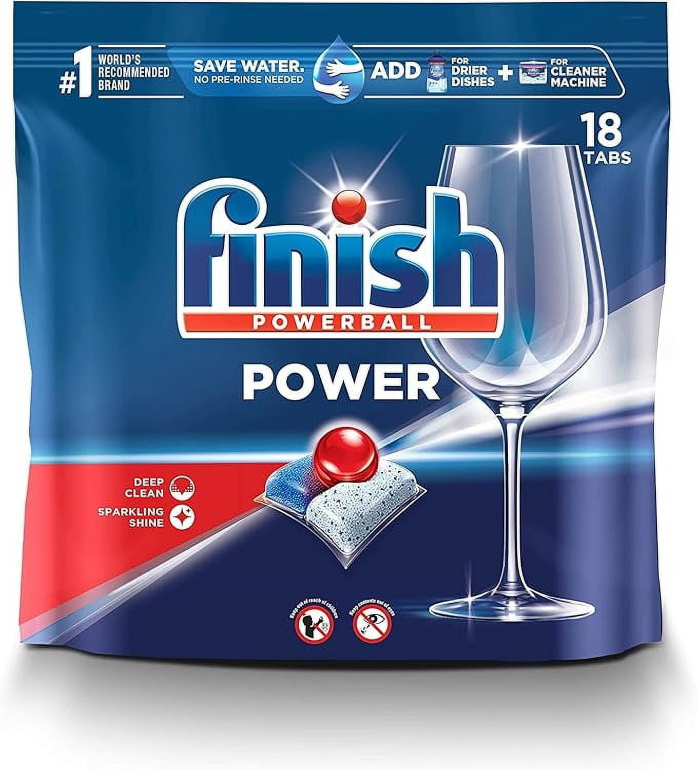 Finish Power - 18ct - Dishwasher Detergent - Powerball - Dishwashing ...