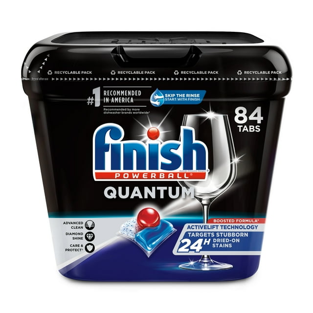 Finish - Quantum 84ct - Dishwasher Detergent - Walmart.com