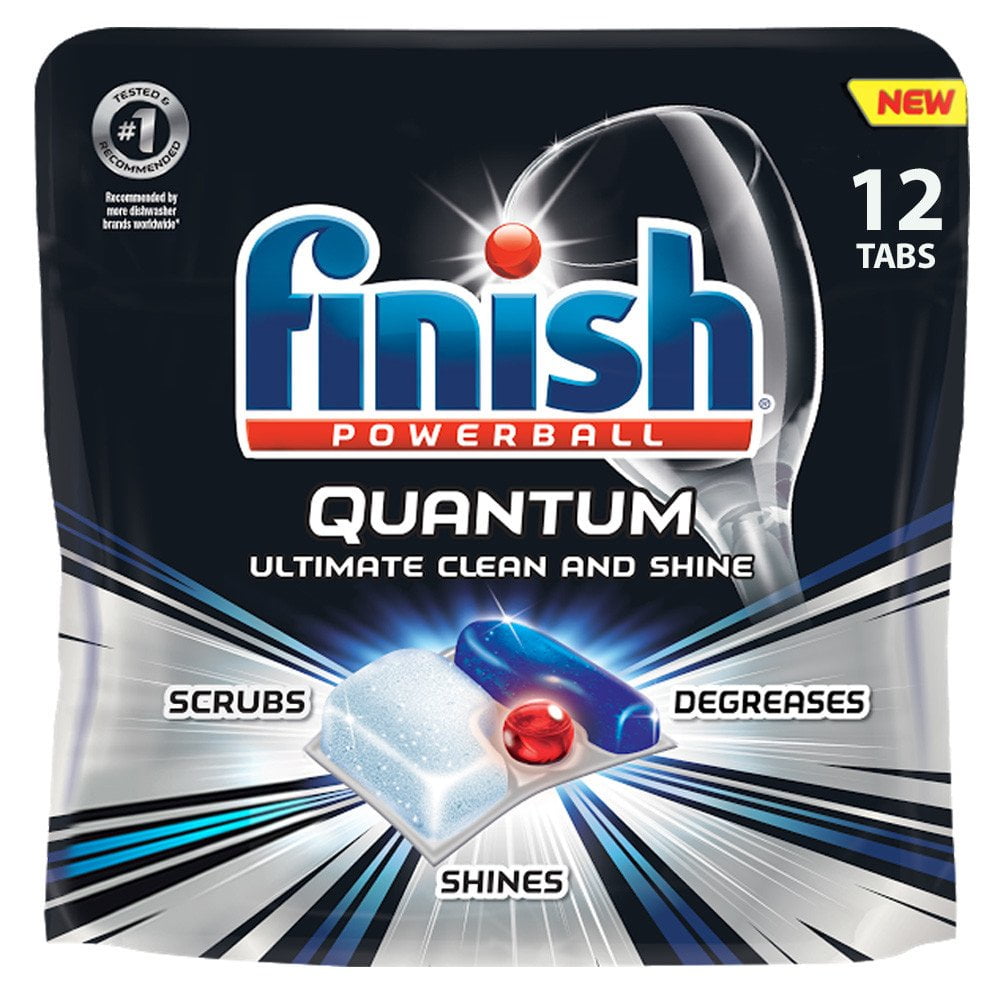 Finish Quantum Max Powerball, 96ct, Dishwasher Detergent Tablets ...