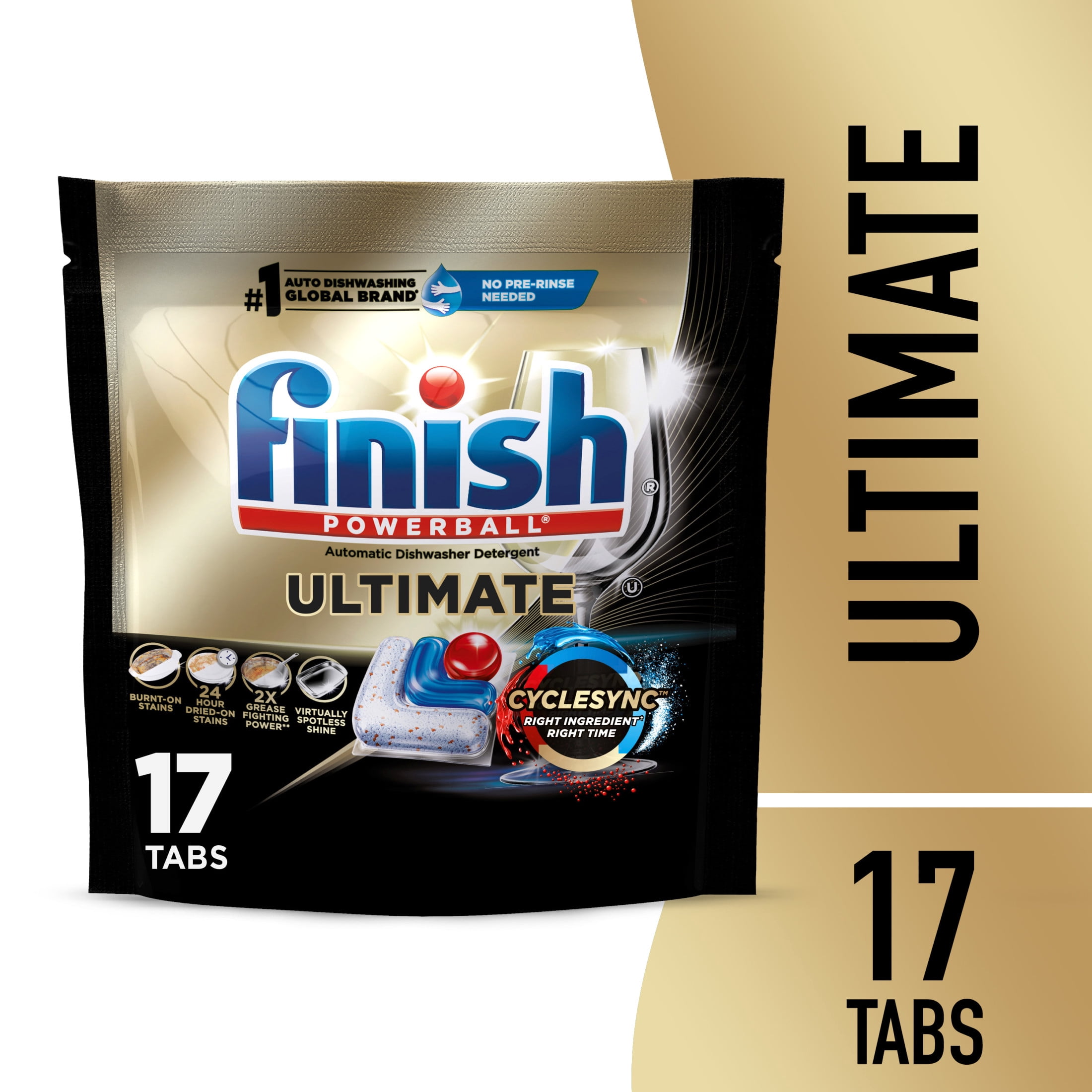 Finish Ultimate Dishwasher Pods, No Pre-Rinse Dishwasher Detergent Soap ...