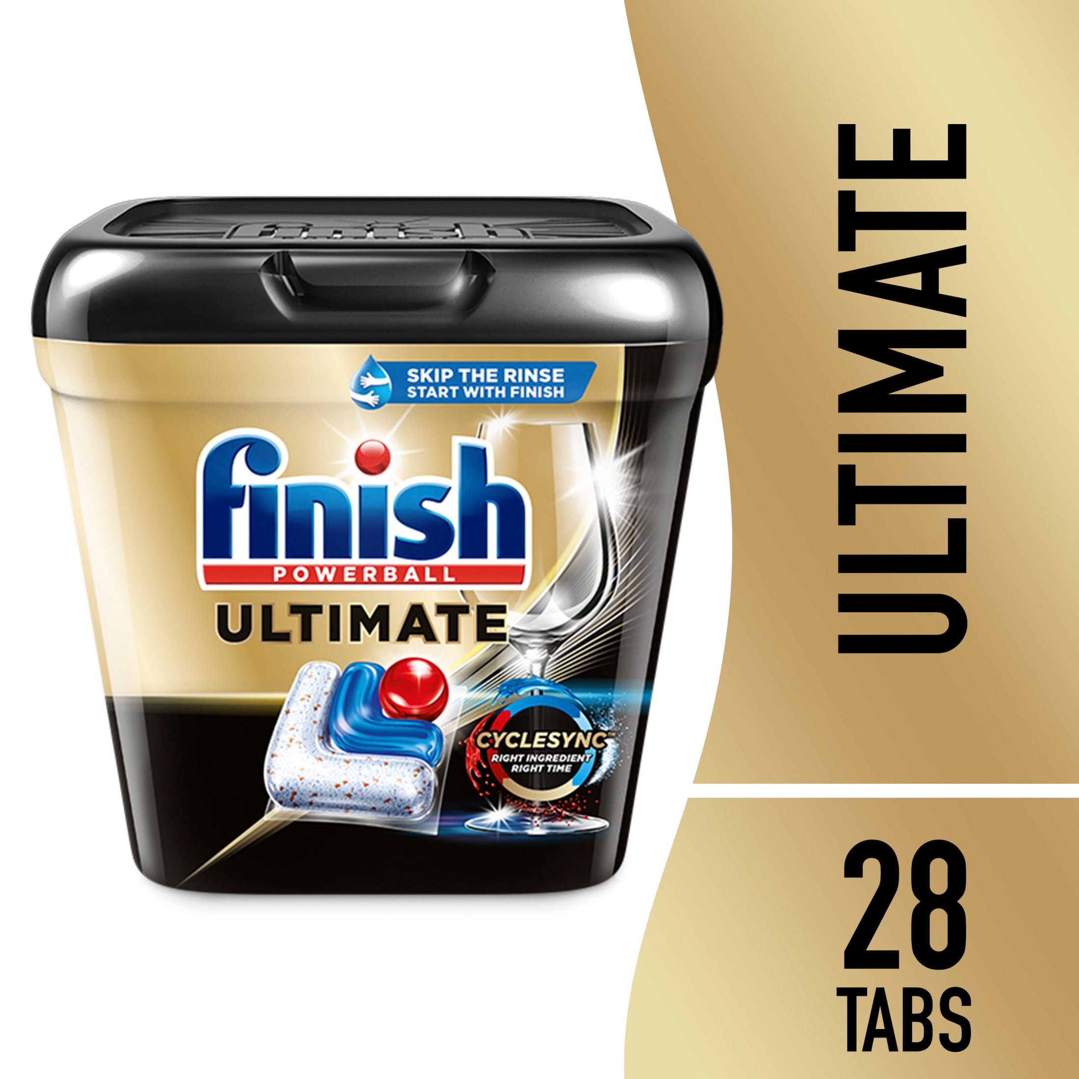 Finish Ultimate Dishwasher Detergent- 28 Count - With CycleSync ...