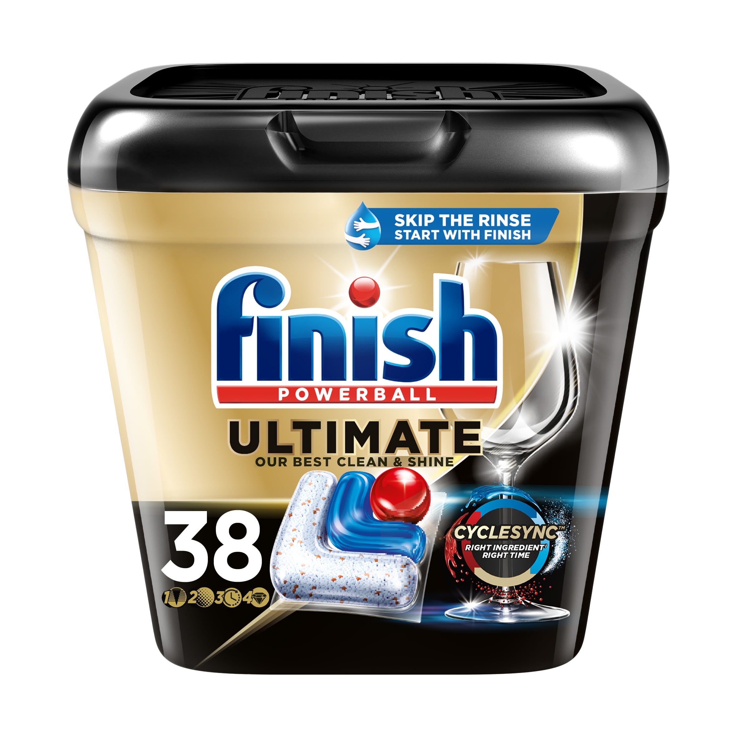 Finish Ultimate Dishwasher Detergent- 38 Count - Dishwashing Tablets ...