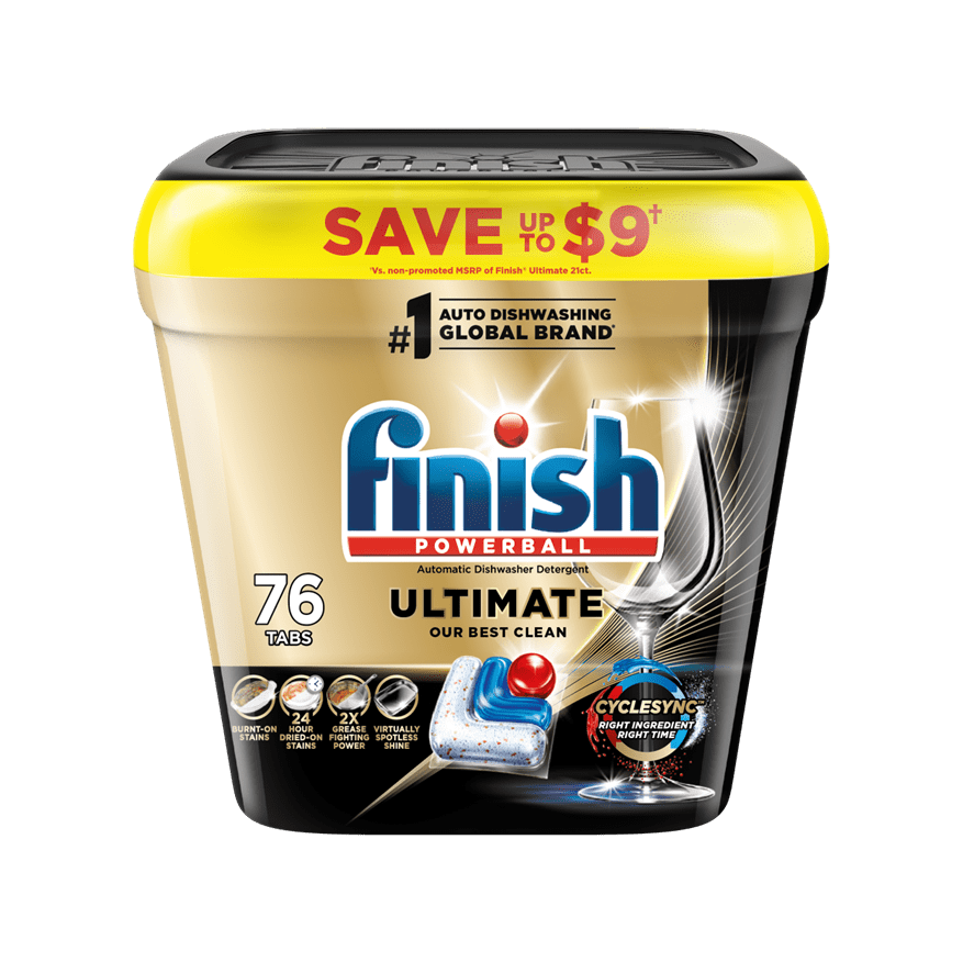 Finish Ultimate Dishwasher Detergent - 76 Count - Dishwashing Tablets ...