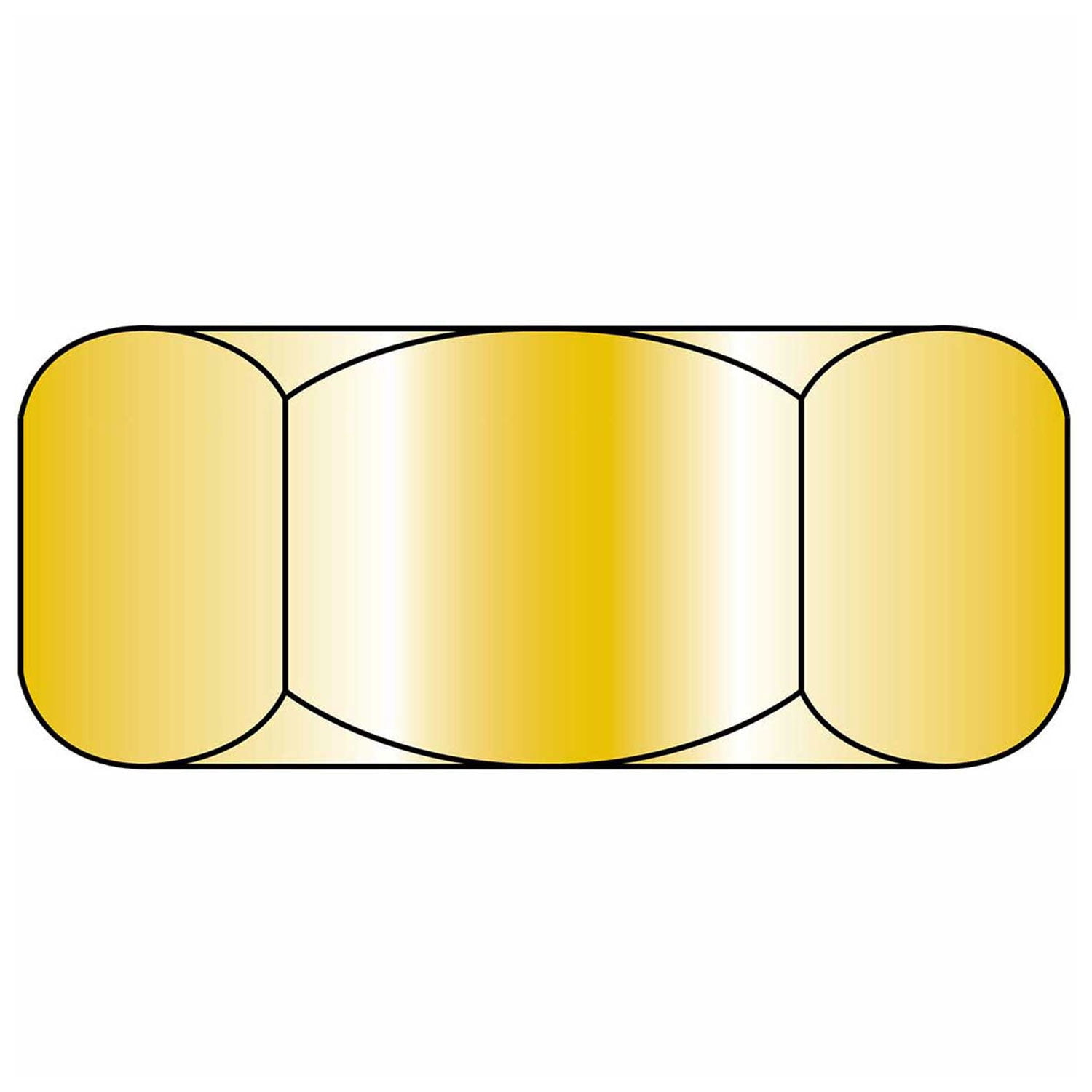 Finished Hex Nut - 5/16-18 - Low Carbon Steel - Zinc CR+3 - UNC - Pkg ...