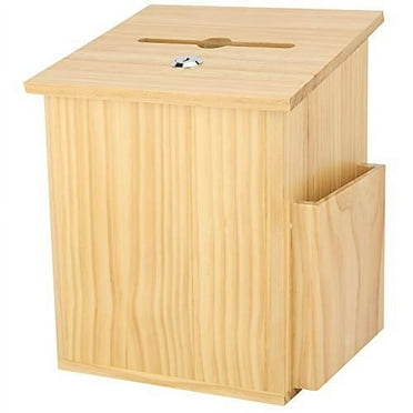 Safco, SAF4237NA, Bamboo Suggestion Box, 1 Each, Natural - Walmart.com