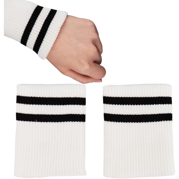 Finished Ribbed Knit Cuff Sleeve Cotton Material 4.45x3.5inch Stretch ...