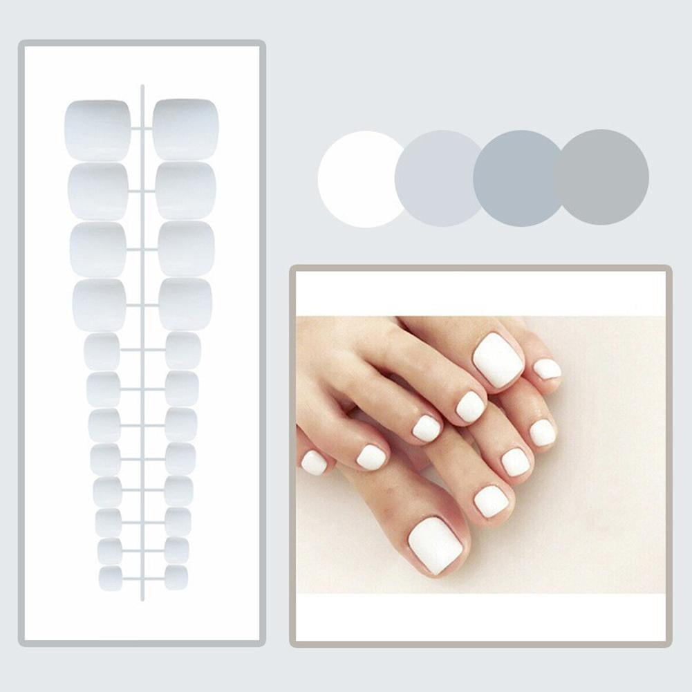 Finished Toenail Glossy Patches Fake Nails Wearable Tools Nails ...