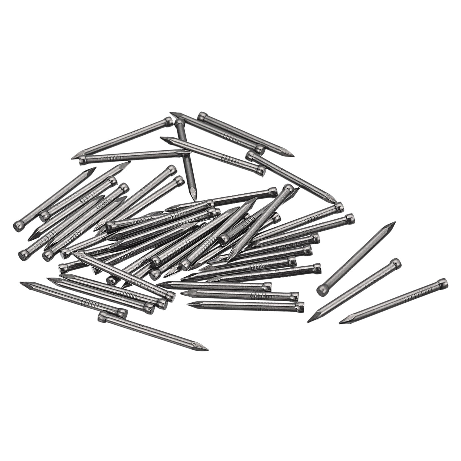 Finishing Nails 50 Pack 28mm 1-1/8 Inch Hand-Drive Hardware Carbon ...