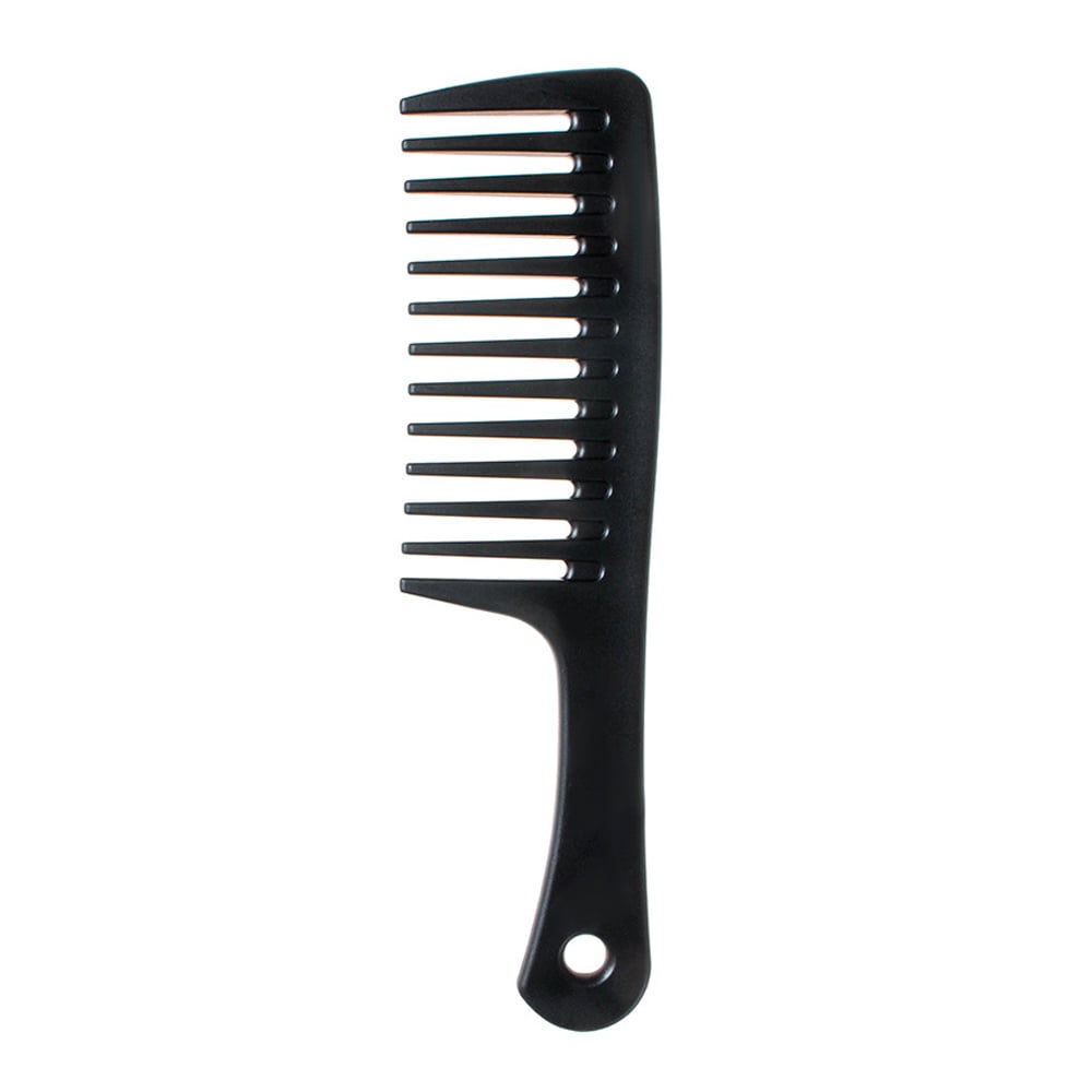 Finishing handle smooth hair Grooming curly hair wide teeth comb ...