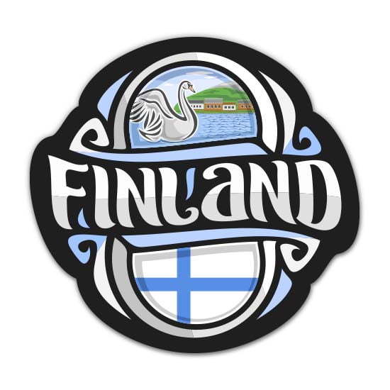 Finland - 5" Vinyl Sticker - For Car Laptop I-Pad - Waterproof Decal ...