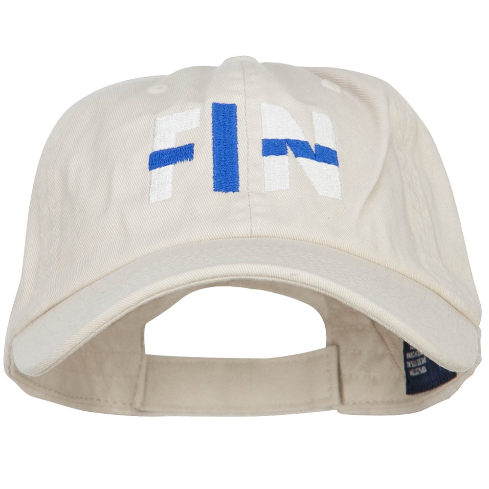 Finland FIN Flag Embroidered Low Profile Cap - Putty OSFM - Walmart.com