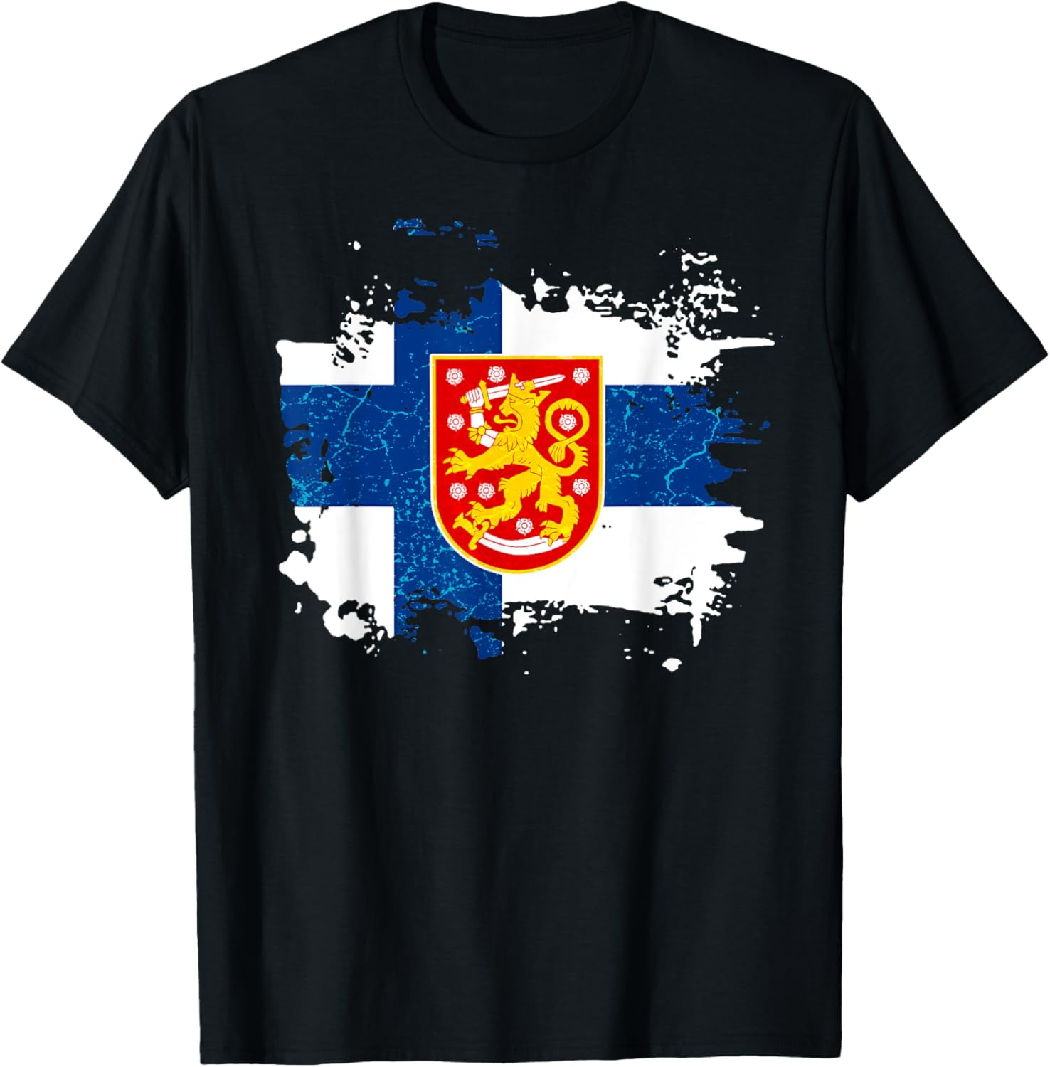 Finland Finnish Flag Coat Of Arms T-Shirt - Walmart.com