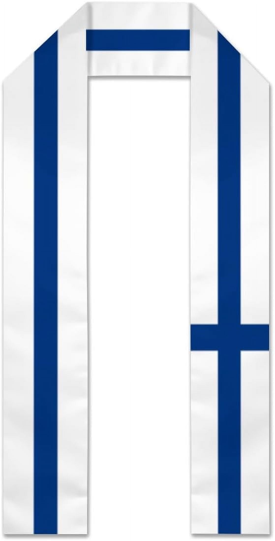 Finland Flag Graduation Stole Graduate Shawl Sash Scraf Gift For Abroad ...