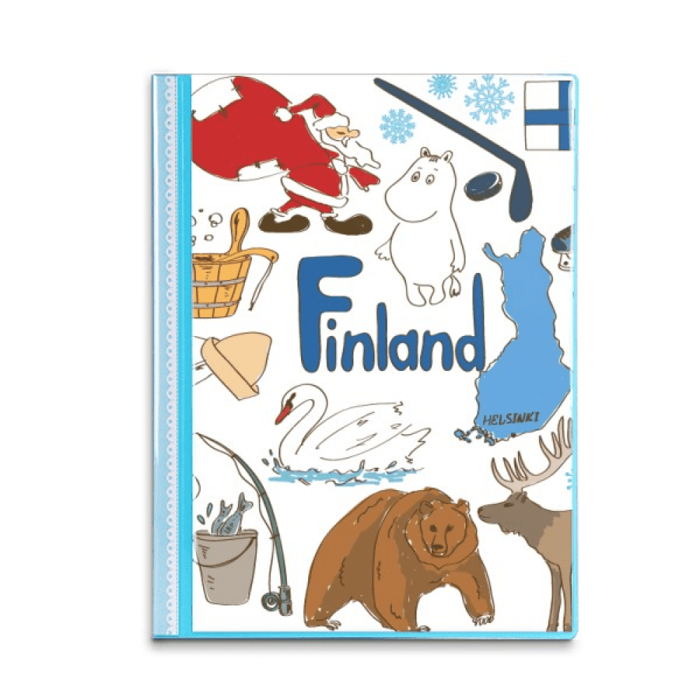 Finland Landscap Animals National Flag Book Sheet Protectors Portfolio ...