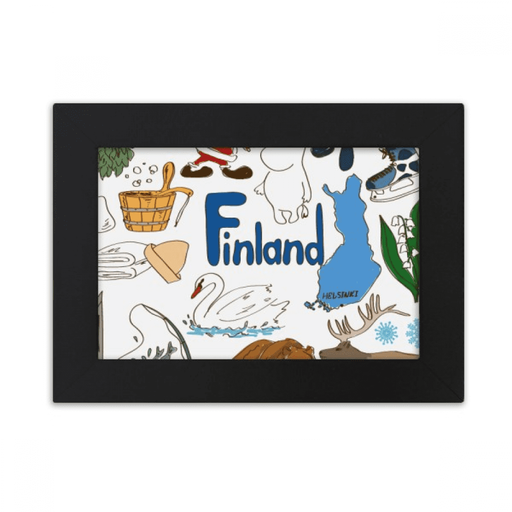 Finland Landscap Animals National Flag Desktop Photo Frame Ornaments ...