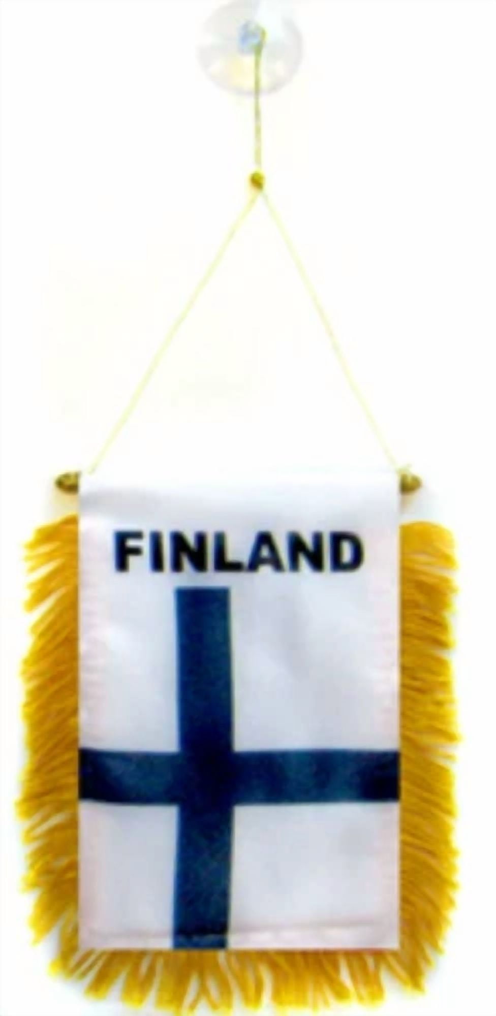 Finland Mini Flag 4"X6" Window Banner W/ Suction Cup - Walmart.com