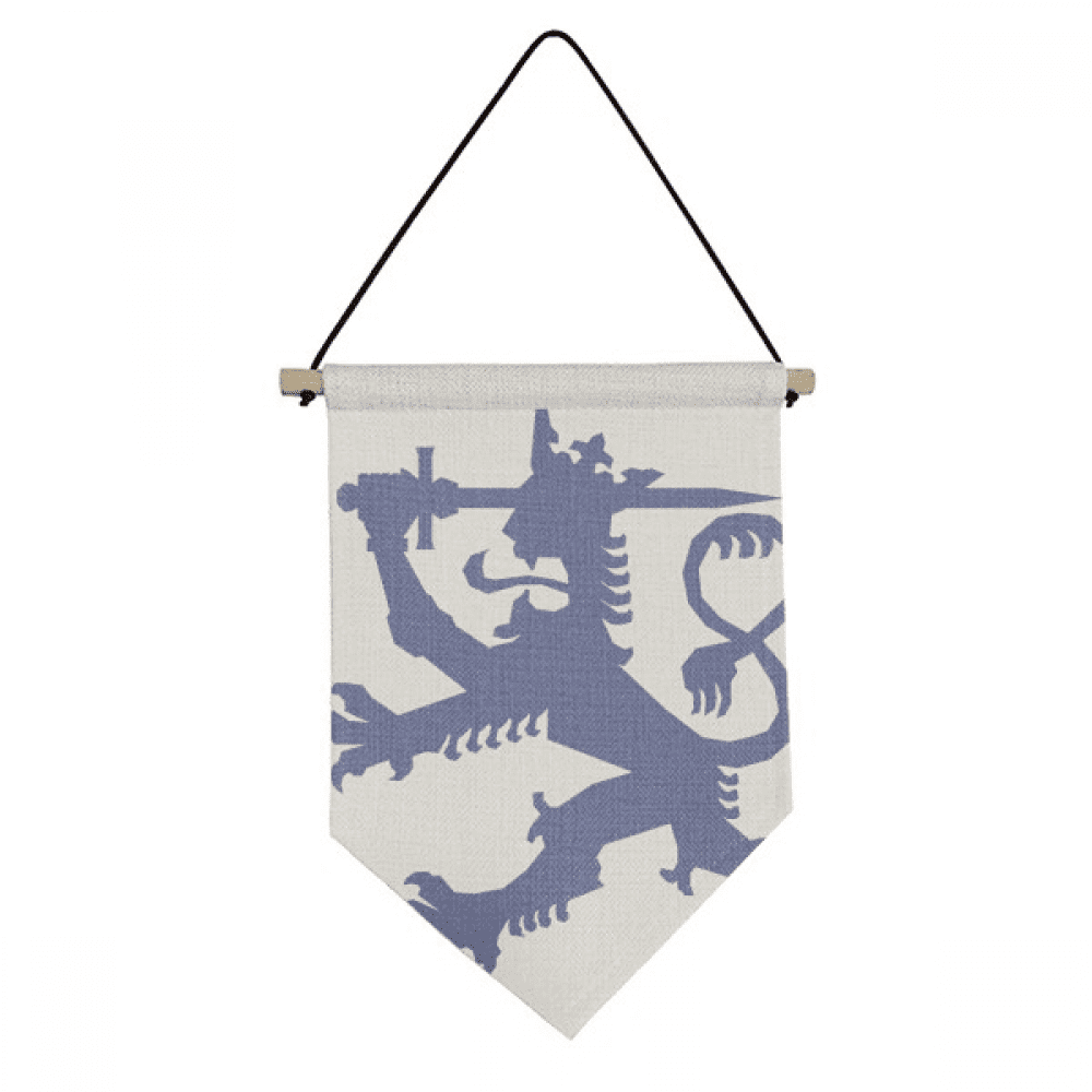 Finland National Emblem Country Symbol Canvas Flag Hanging Wall Art ...