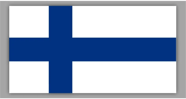 Finland Union Flag Patriotic Sticker Decal Laptop Wall Phone Decal ...