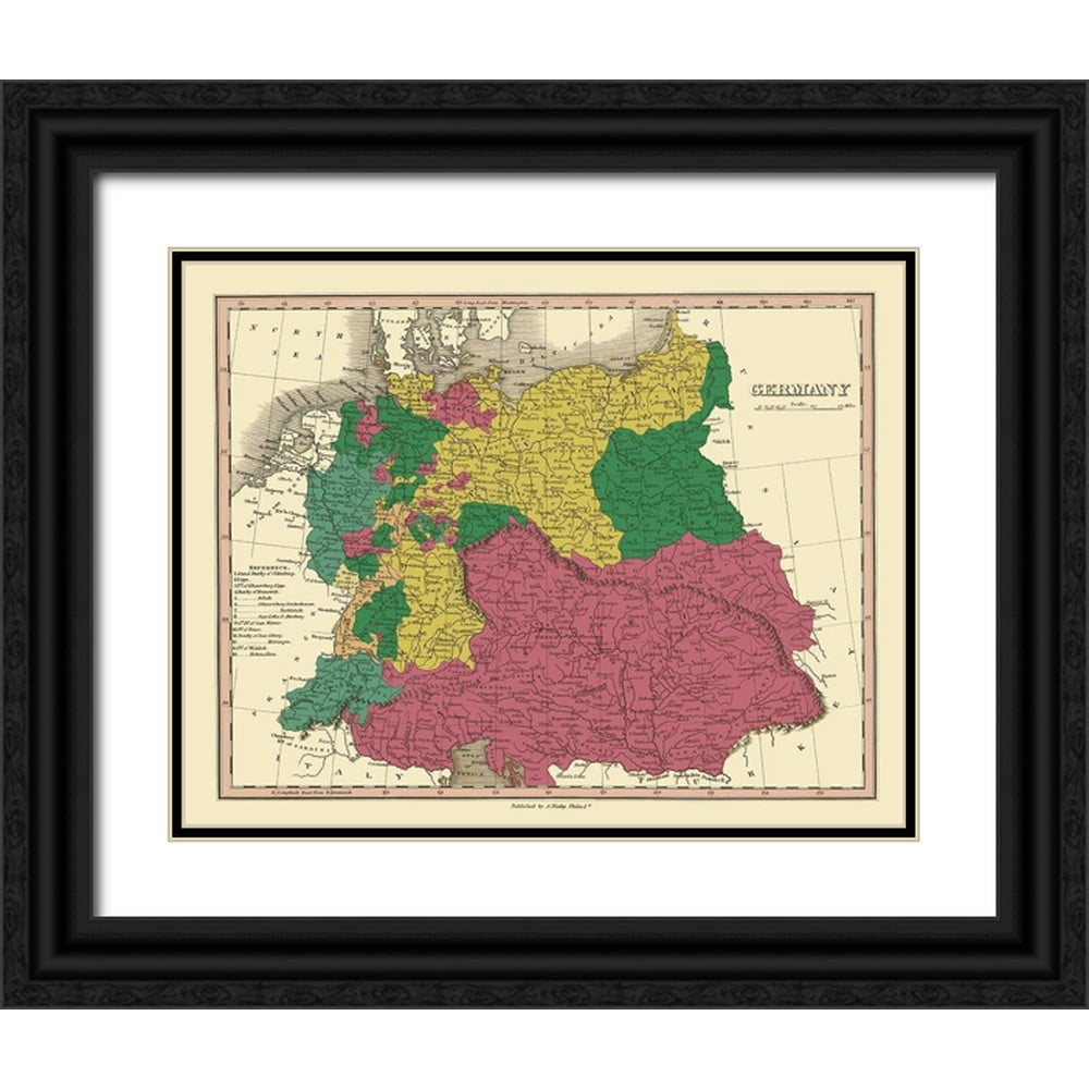 Finley 14x12 Black Ornate Wood Framed with Double Matting Museum Art ...