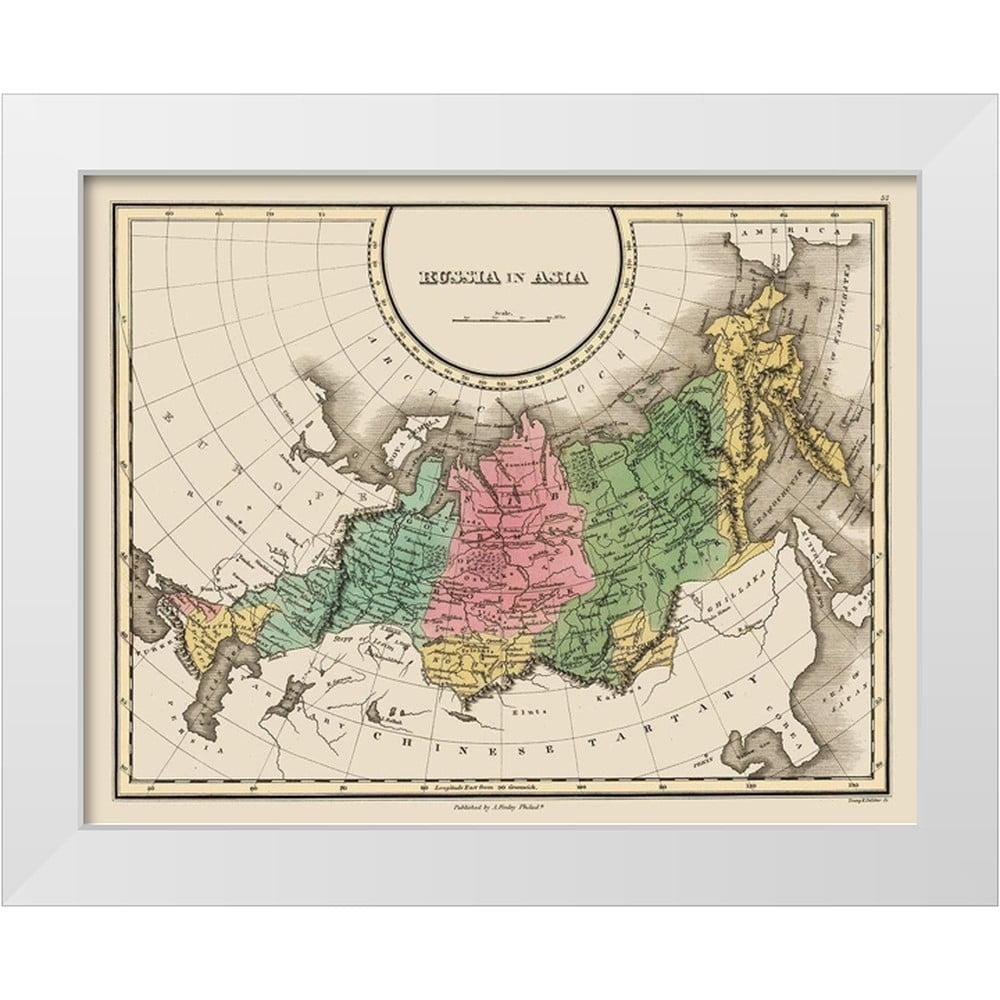 Finley 32x26 White Modern Wood Framed Museum Art Print Titled - Asia ...