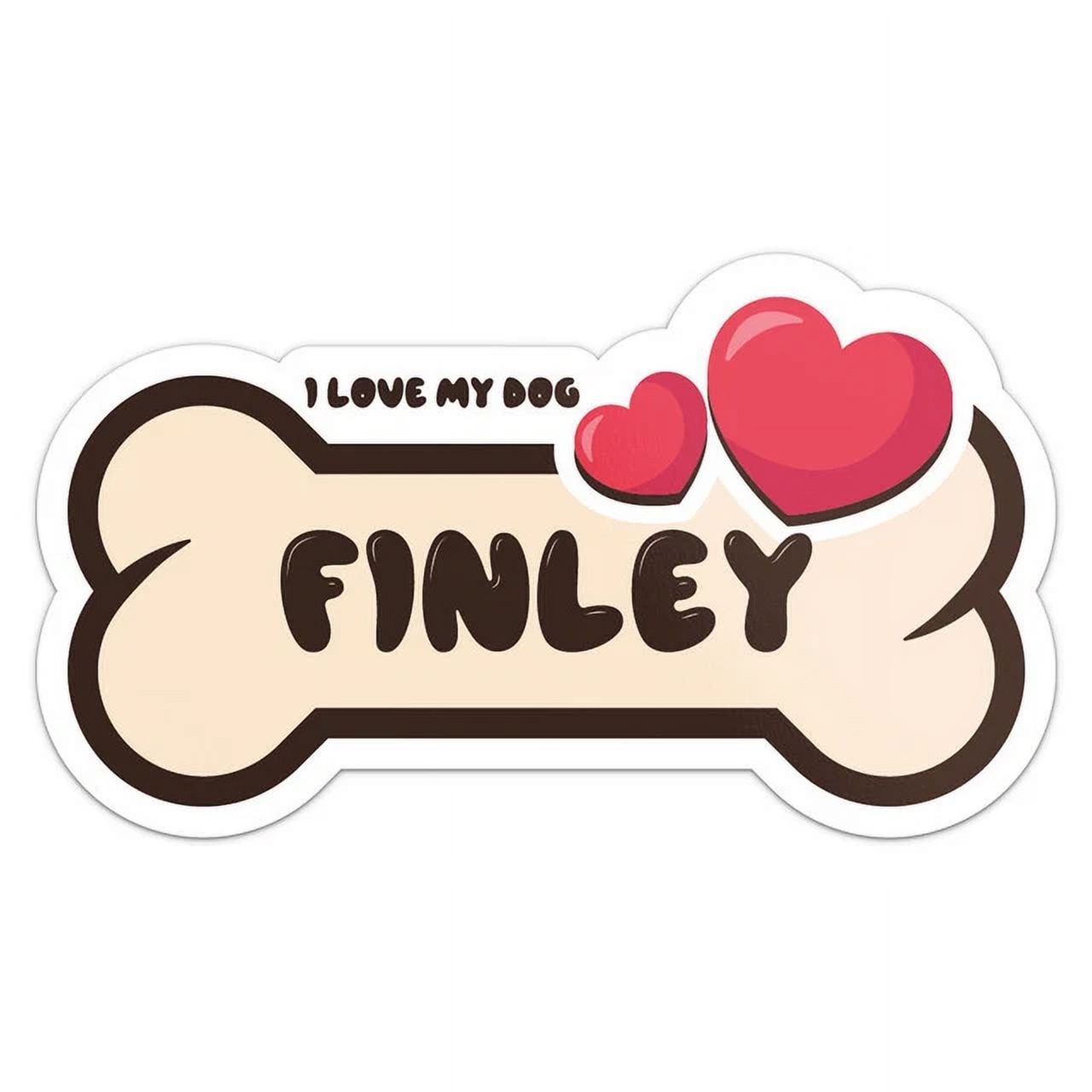 Finley Dog Sticker Phone Decal Water Bottle Stickers Car Decals, Laptop ...