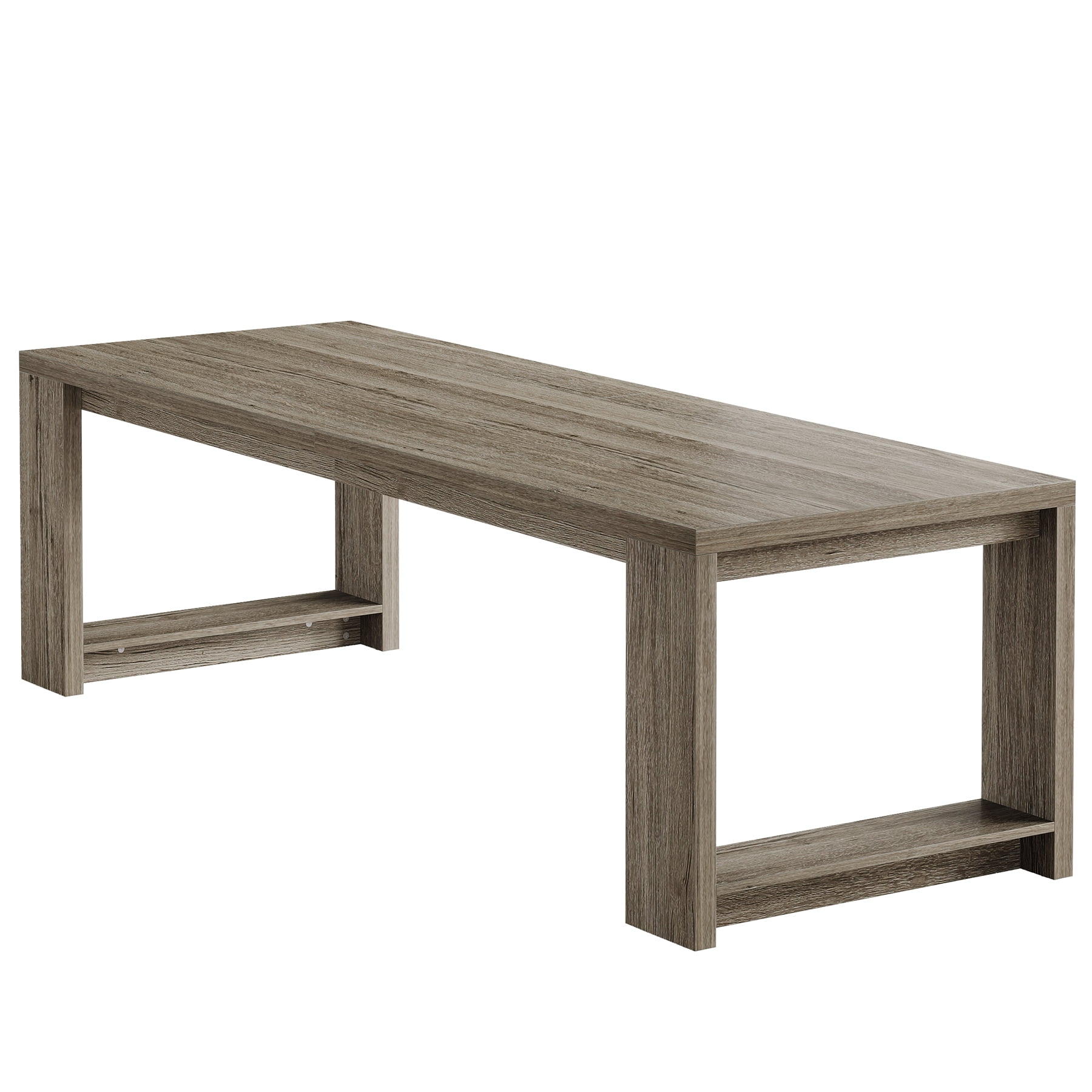 Finmind Farmhouse Conference Table for 6 to 8 People, 7 ft Rectangular ...