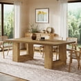 Finmind Farmhouse Dining Table for 4-6 People, 63-inch Rectangular ...
