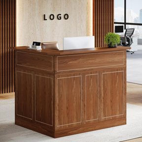 Tribesigns 57-Inch Reception Desk with Counter for Office, Retail ...