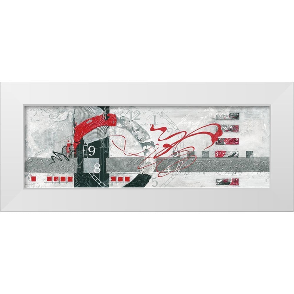 Finn 18x9 White Modern Wood Framed Museum Art Print Titled - TIMELINE ...