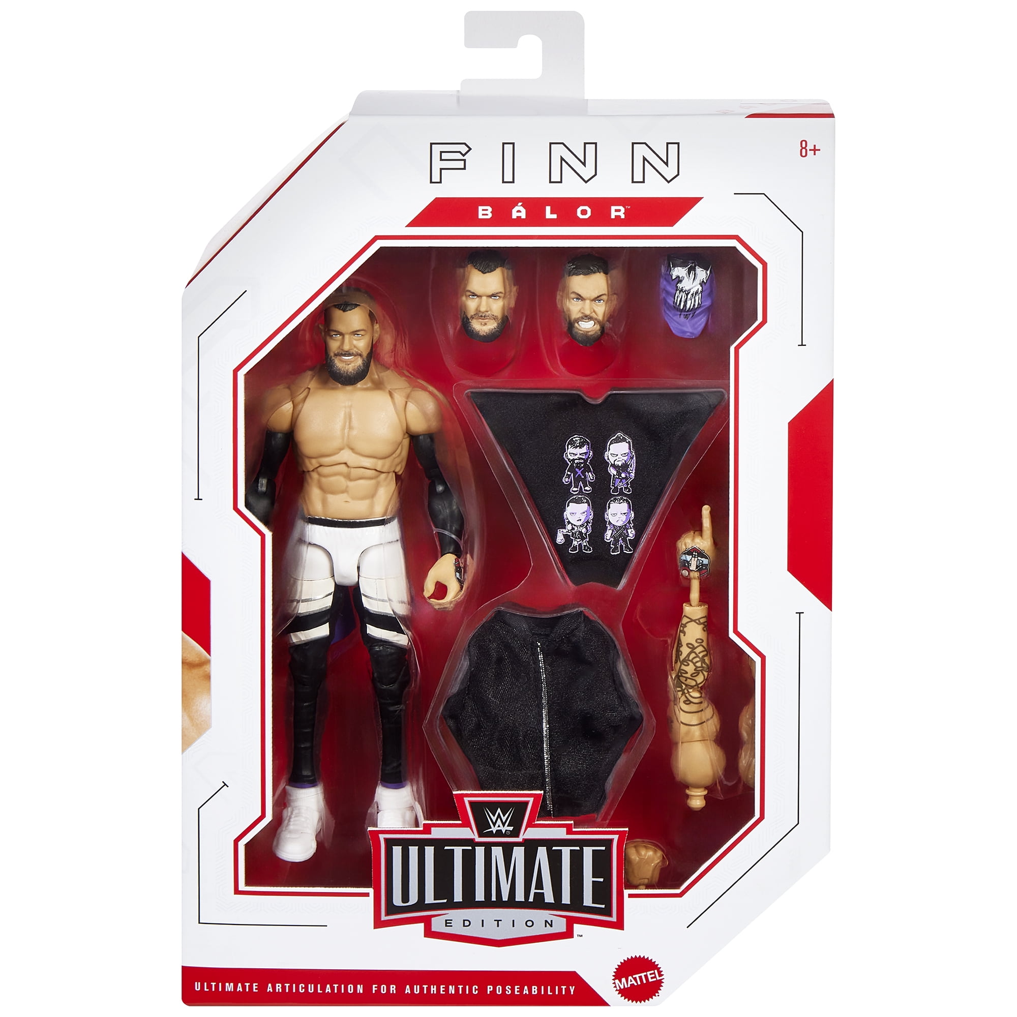 Finn Balor White WWE Ultimate Edition 24 Mattel WWE Toy Wrestling ...