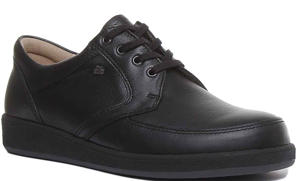 Finn Comfort Edmonton Men's Lace Up Comfort Shoes In Black Size 6.5 ...