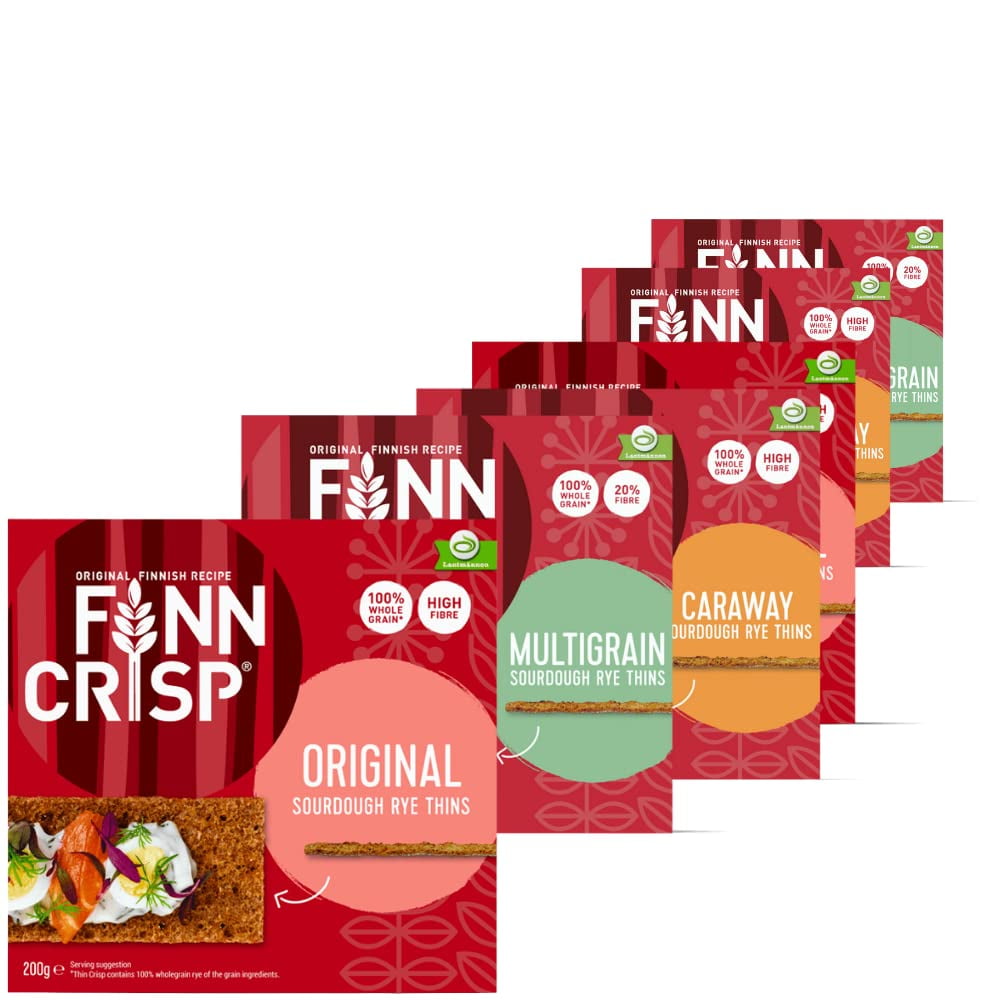 Finn Crisp Multigrain, Caraway And Original Sourdough Rye Thins | 2 Of ...