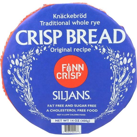 Finn Crisp Siljans Round CM31 Rye Crispbread 14oz | Knäckebröd From ...