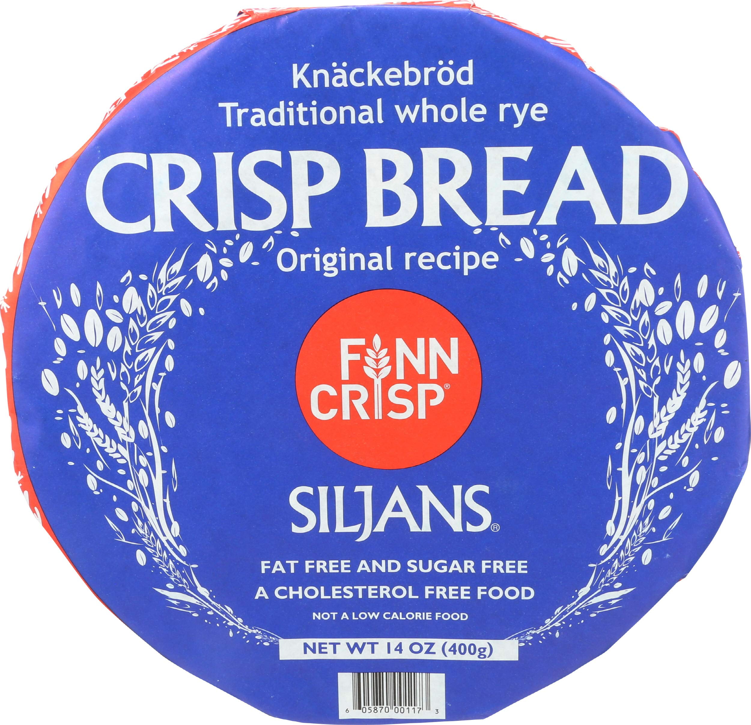 Finn Crisp Siljans Round DNF2 Rye Crispbread 14oz | Knäckebröd From ...
